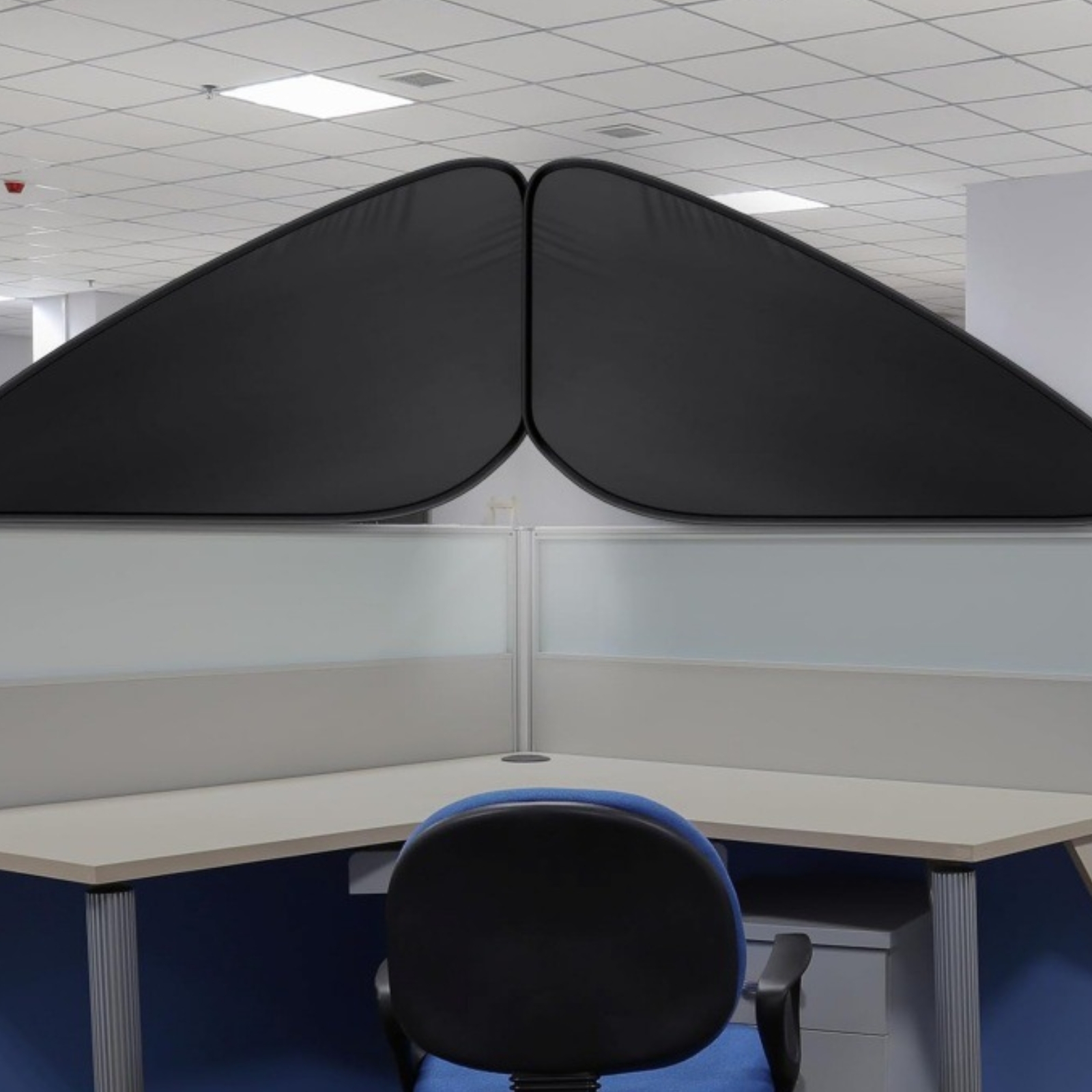 Foldable Desktop Privacy Screen Lightweight Office Partition Easy to ...